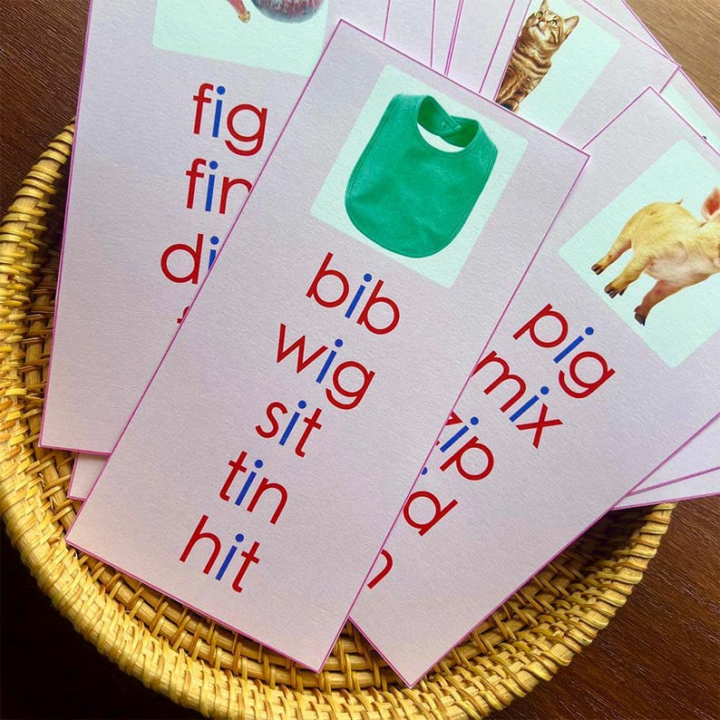 Montessori Pink Series Words Lists Pink Series Montessori CVC Words ...