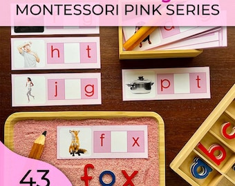 Montessori Pink Language Series - Etsy