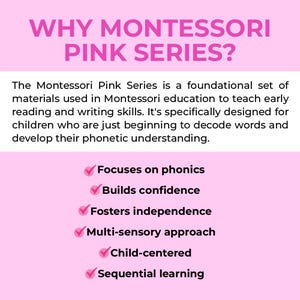 Montessori Pink Series Words Lists Pink Series Montessori CVC Words ...