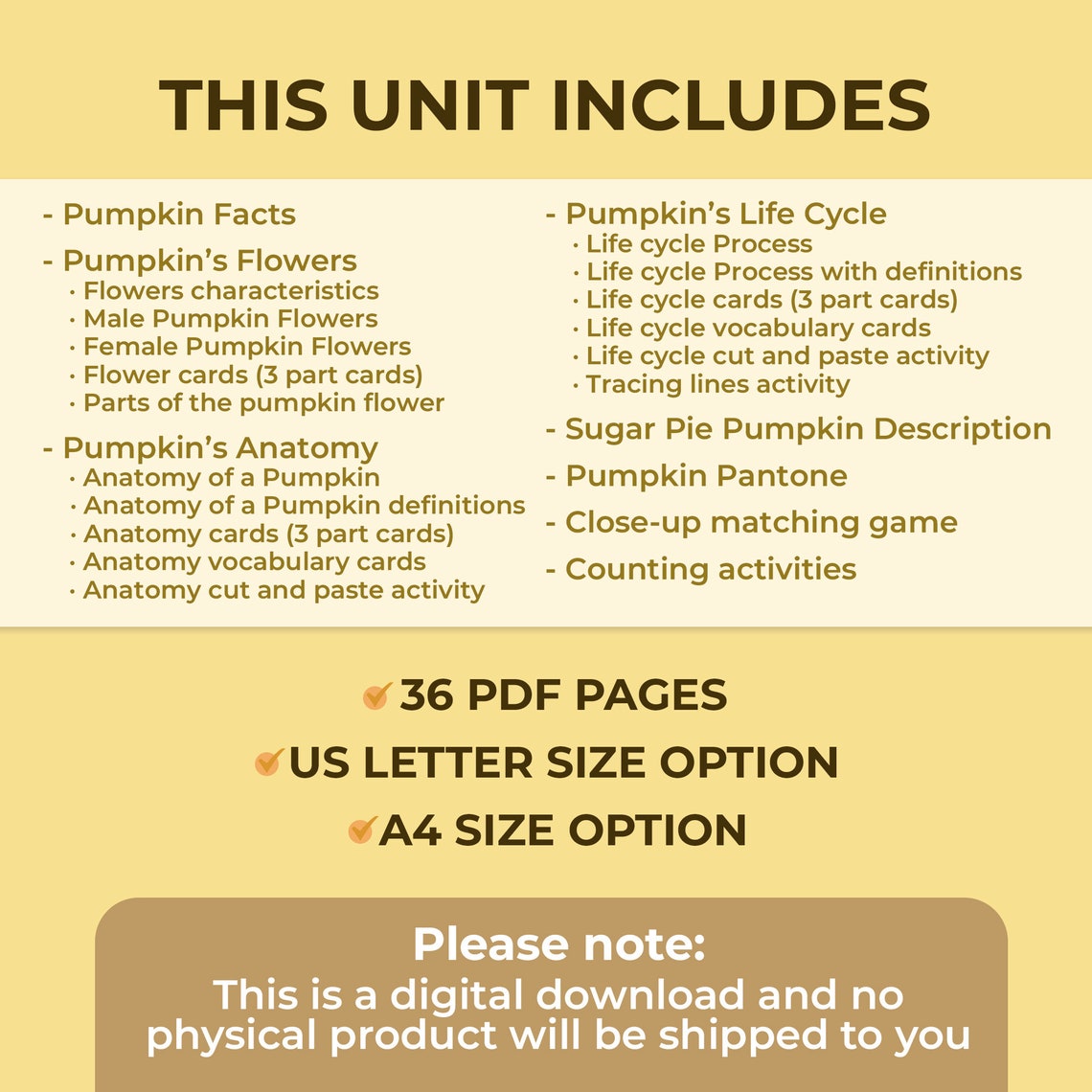 Pumpkin Unit Study Pumpkin Life Cycle Pumpkin Anatomy Montessori ...
