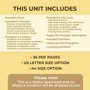 Pumpkin Unit Study Pumpkin Life Cycle Pumpkin Anatomy Montessori ...