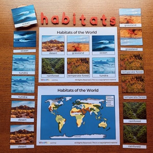 Animal Habitats Unit Study Animals and Habitats Biomes of the World ...