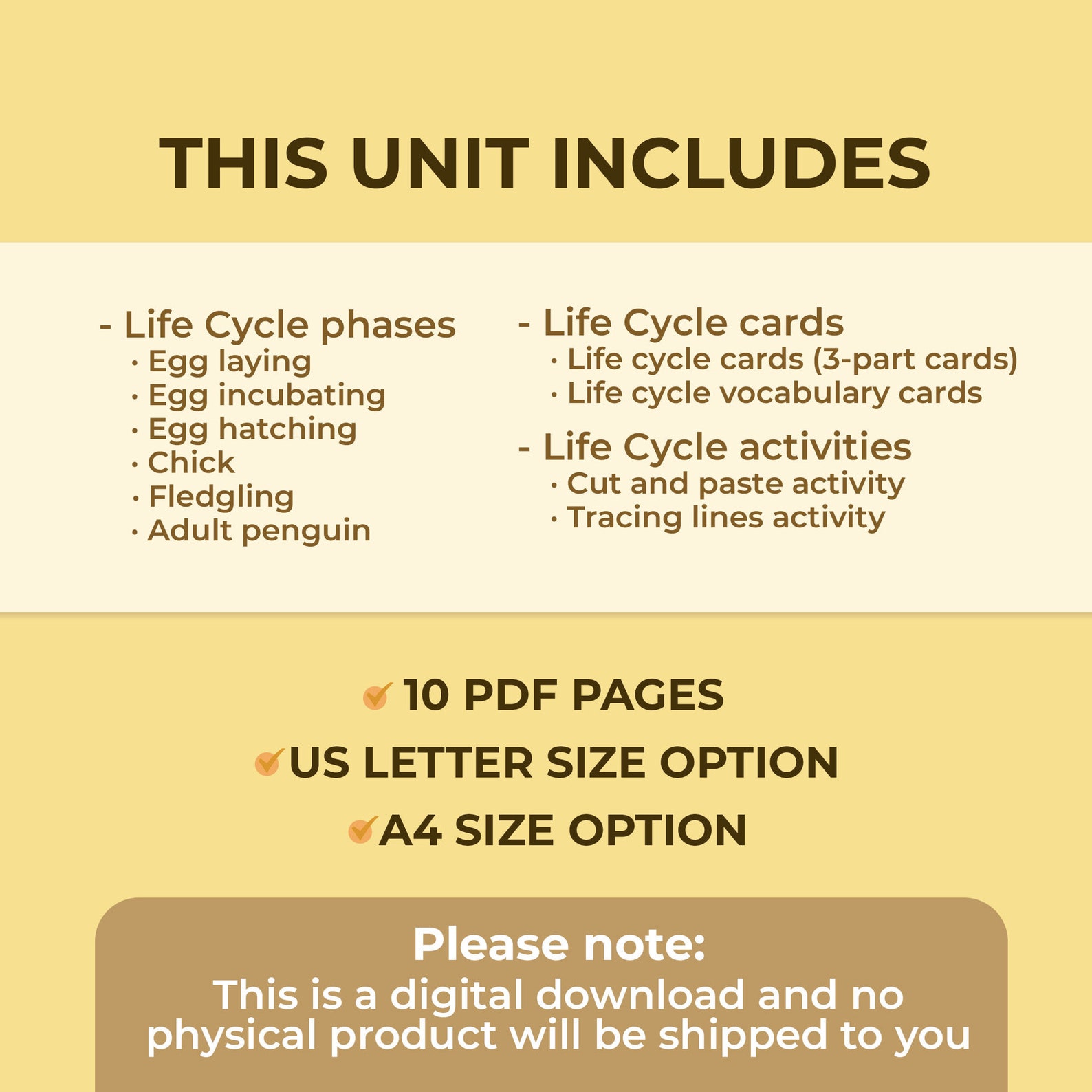 Penguins Life Cycle of a Penguin Life Cycle Unit Study Life Cycle of a ...