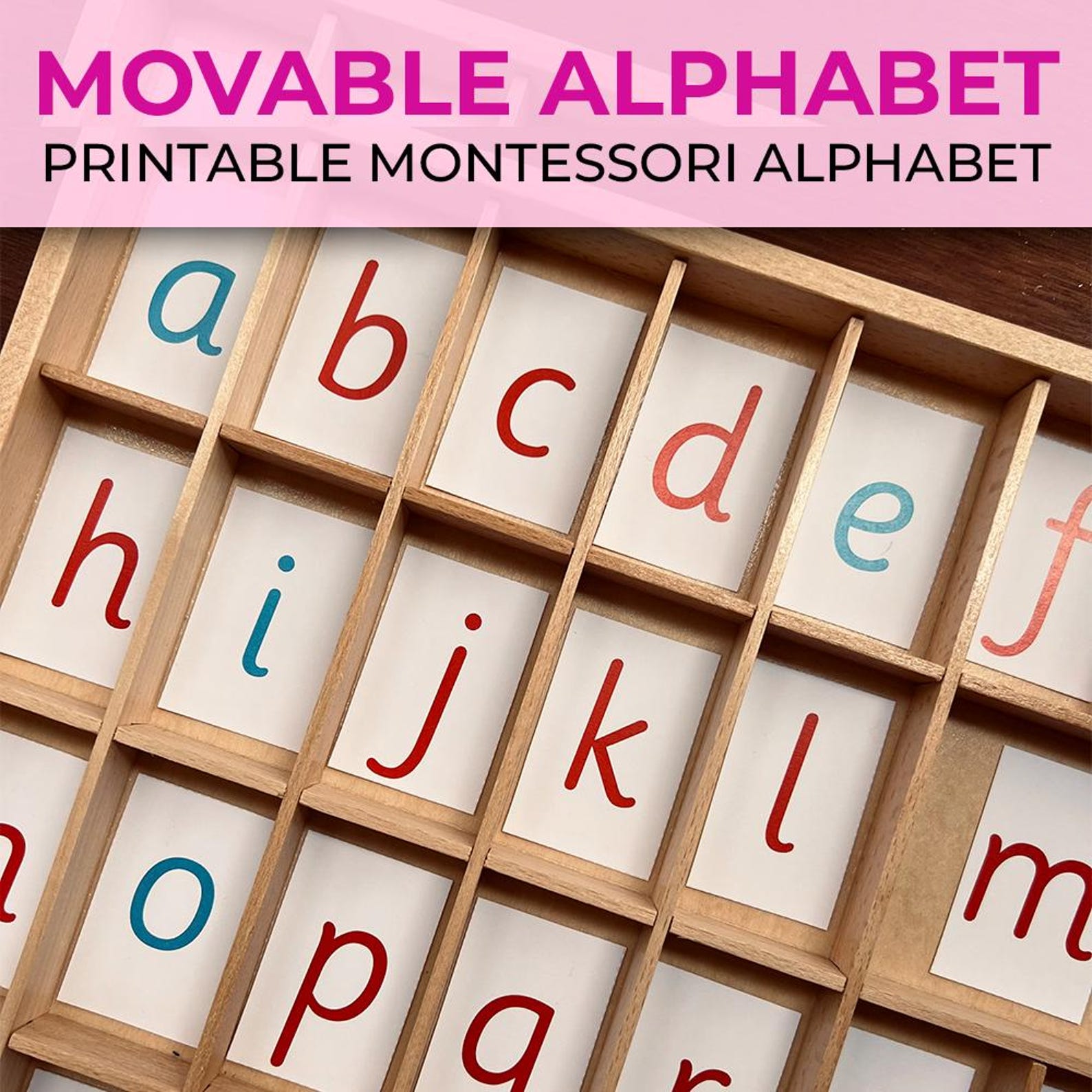 Montessori Movable Alphabet Printable Alphabet Digital Alphabet ...