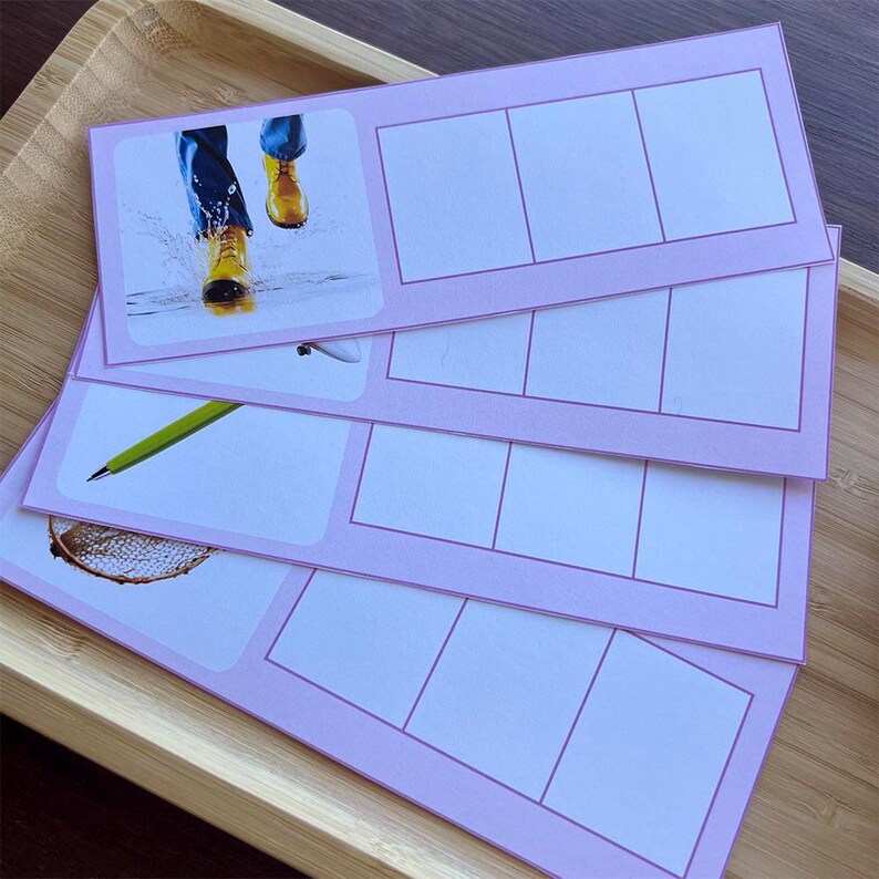 Montessori Pink Series Writing Pink Series CVC Words Cards Montessori ...