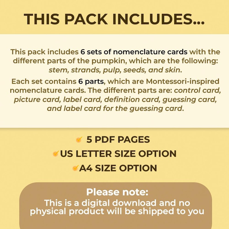 Parts of a Pumpkin Anatomy 3 Part Cards Pumpkin Nomenclature Cards ...