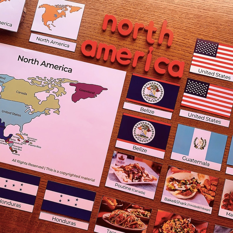 North America Unit Study North America Activity Bundle North America ...