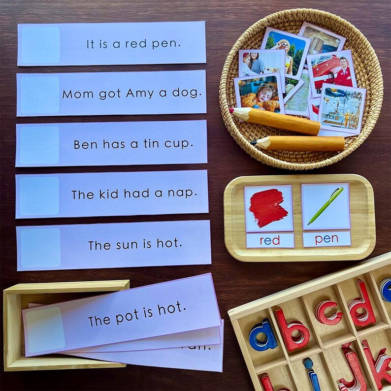 Montessori Pink Series Montessori Reading Practice Montessori Reading ...