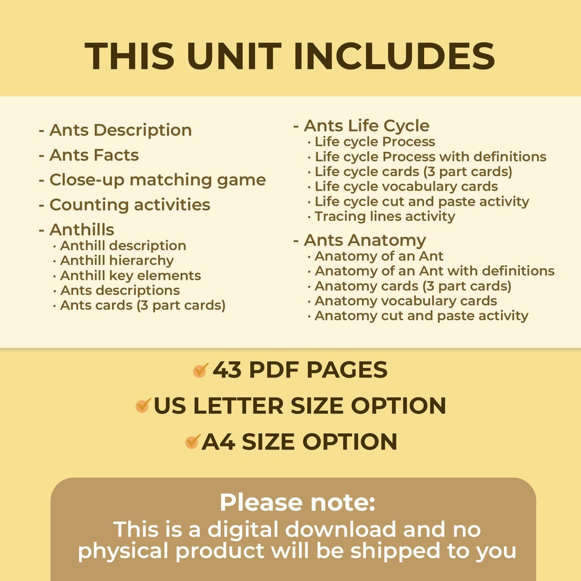 Ants Unit Study Ants Life Cycle Ants Anatomy Ant Unit Study for Kids ...