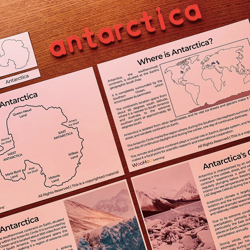 7 Continents Unit Study Montessori Geography Activities Montessori ...