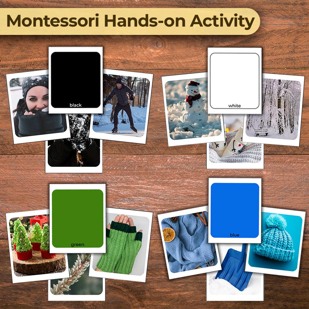 Four Seasons Matching Activity Bundle Color Sorting Activity Game ...