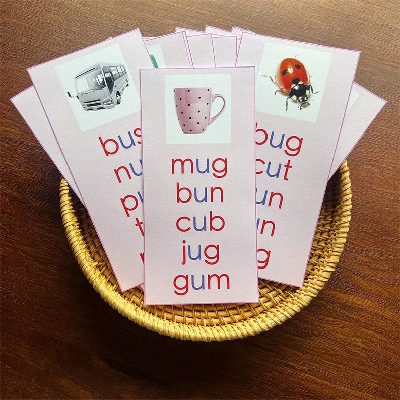 Montessori Pink Series Words Lists Pink Series Montessori CVC Words ...