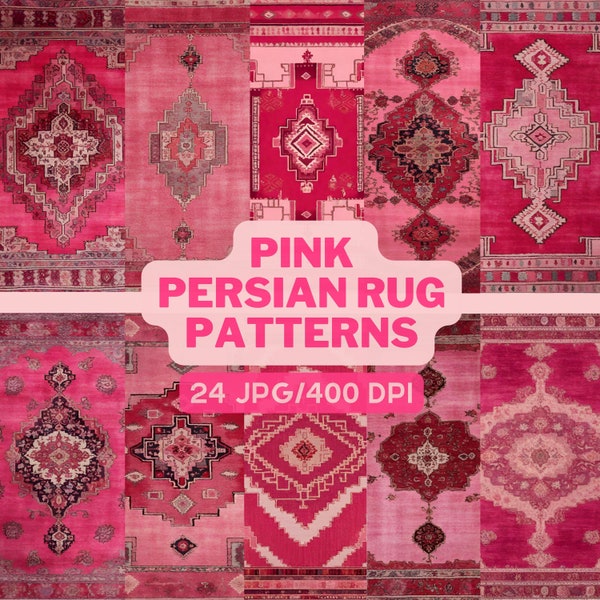 Pink Rug - Etsy