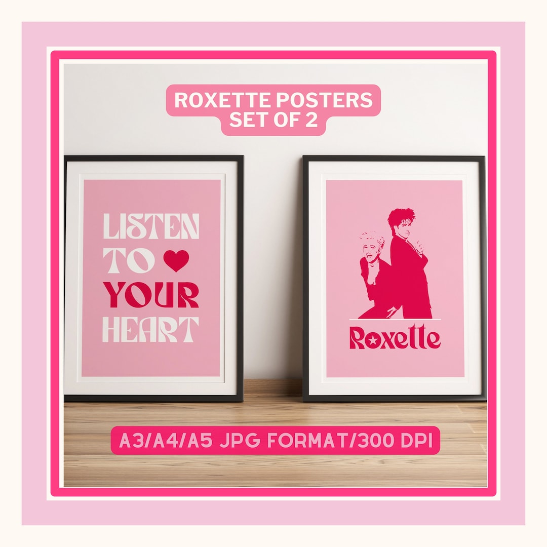 Roxette Poster, Listen to Your Heart, Rock Music, 80s 90s Songs ...