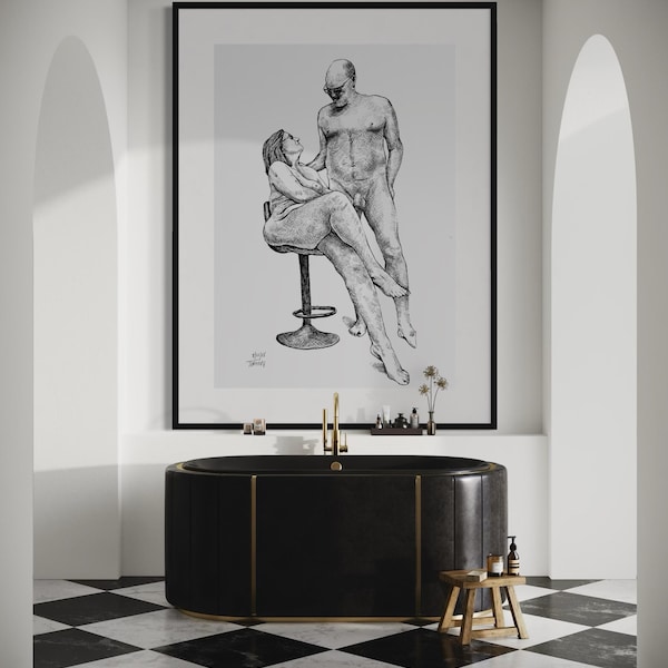 Sexy akt zeichnung - Etsy.de