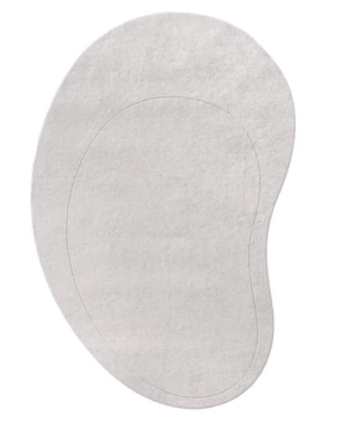 Kidney Bean Shape Tufted Plain Rug Multi-level Pile - Etsy