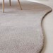 Kidney Bean Shape Tufted Plain Rug Multi-level Pile - Etsy
