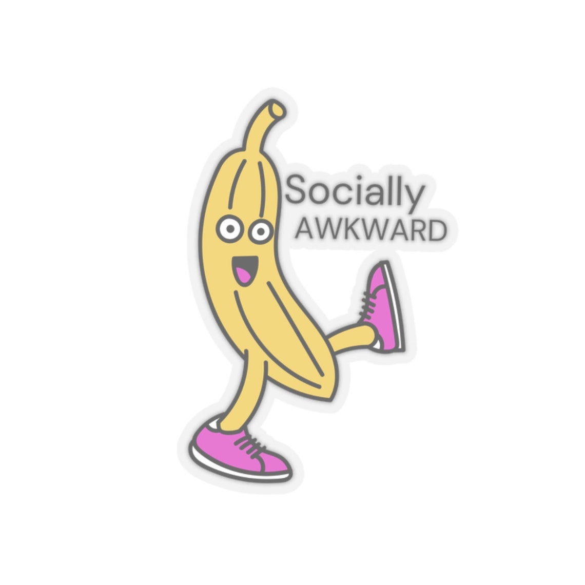 Socially Awkward Sticker, Awkward, Silly Sticker, Sticker for Teens ...
