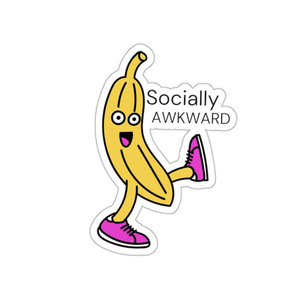 Socially Awkward Sticker, Awkward, Silly Sticker, Sticker for Teens ...