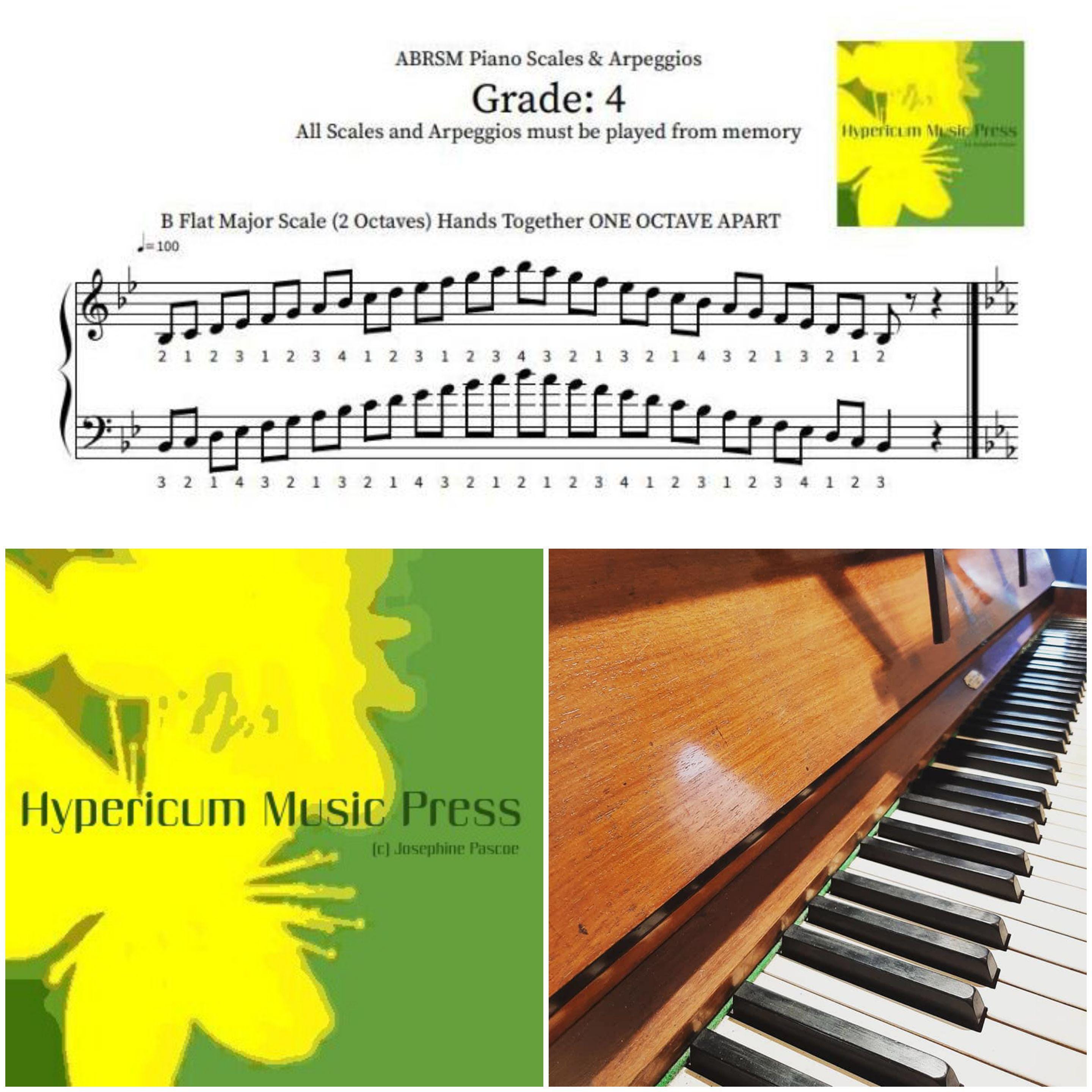 Piano Grade 4, ABRSM Scales & Arpeggios Printable Sheet Music - Etsy