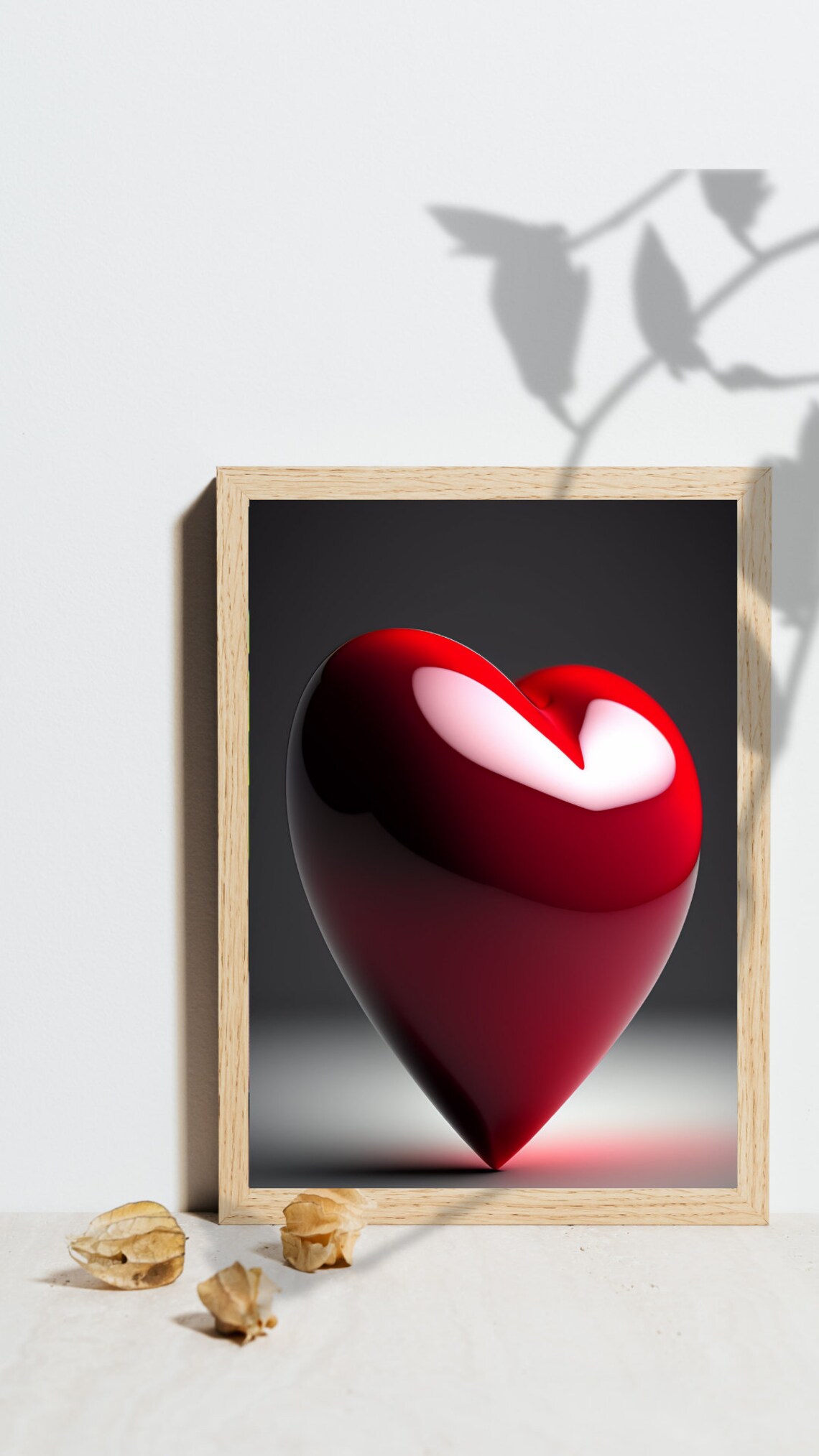 Open Red Heart Digital Printdigital Wall Artcustom Red Heart - Etsy Canada