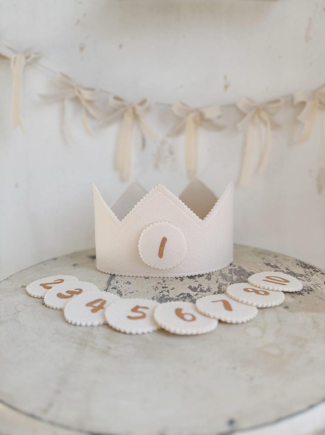 Birthday Crown With Removable Numbers, Reusable Crown With Changeable ...