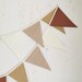 EARTH TONE Bunting Banner, Cotton Flags for Nursery, Garland Wall Decor ...