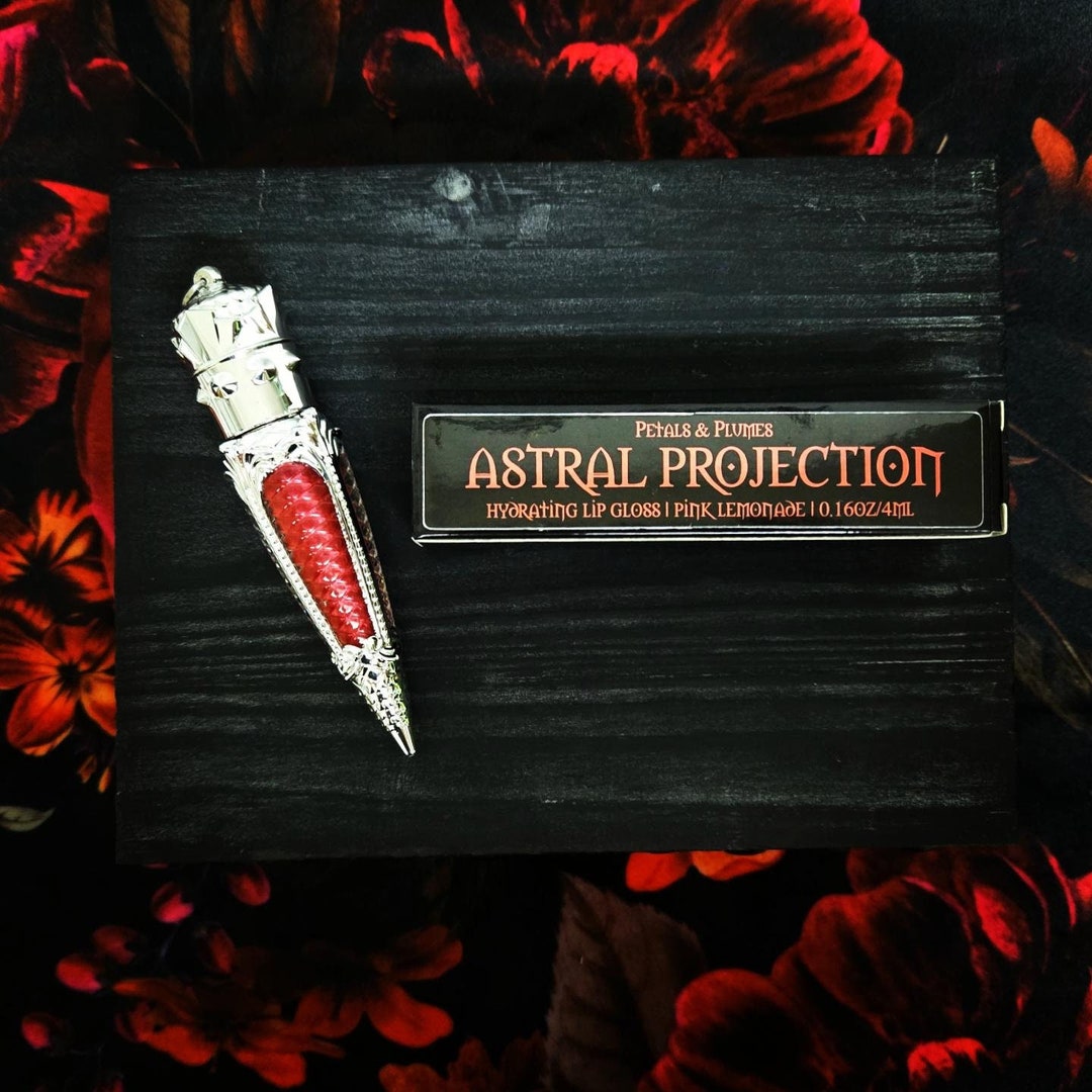 Astral Projection Lip Gloss Pink Lemonade Raspberry Red Witchy Makeup ...