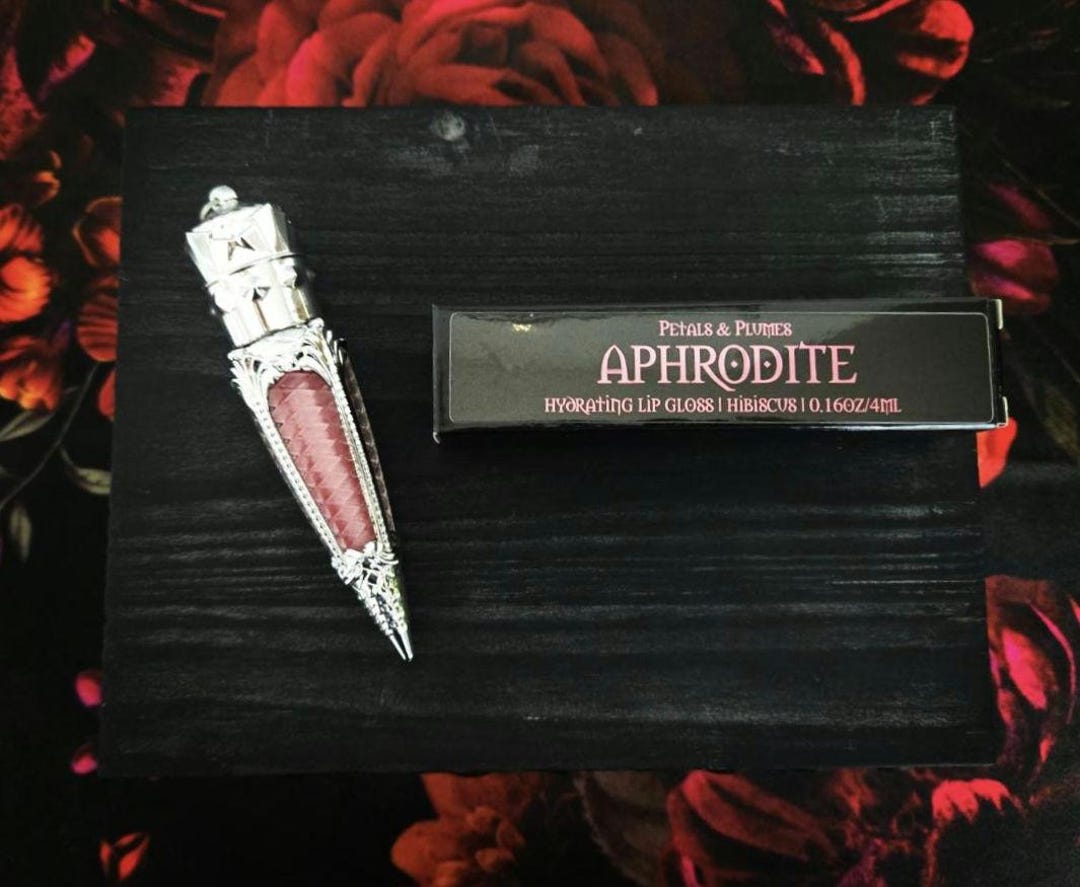 Aphrodite – Hibiscus – Hot Pink Shimmer – Vegan Witchy Lip Gloss - Etsy