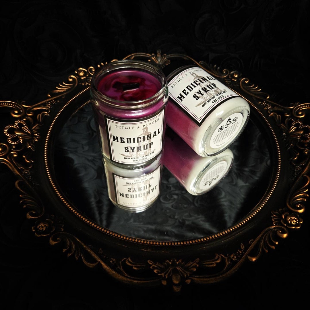 Medicinal Syrup – Black Currant Syrup – Marbled Witchy Candle - Etsy