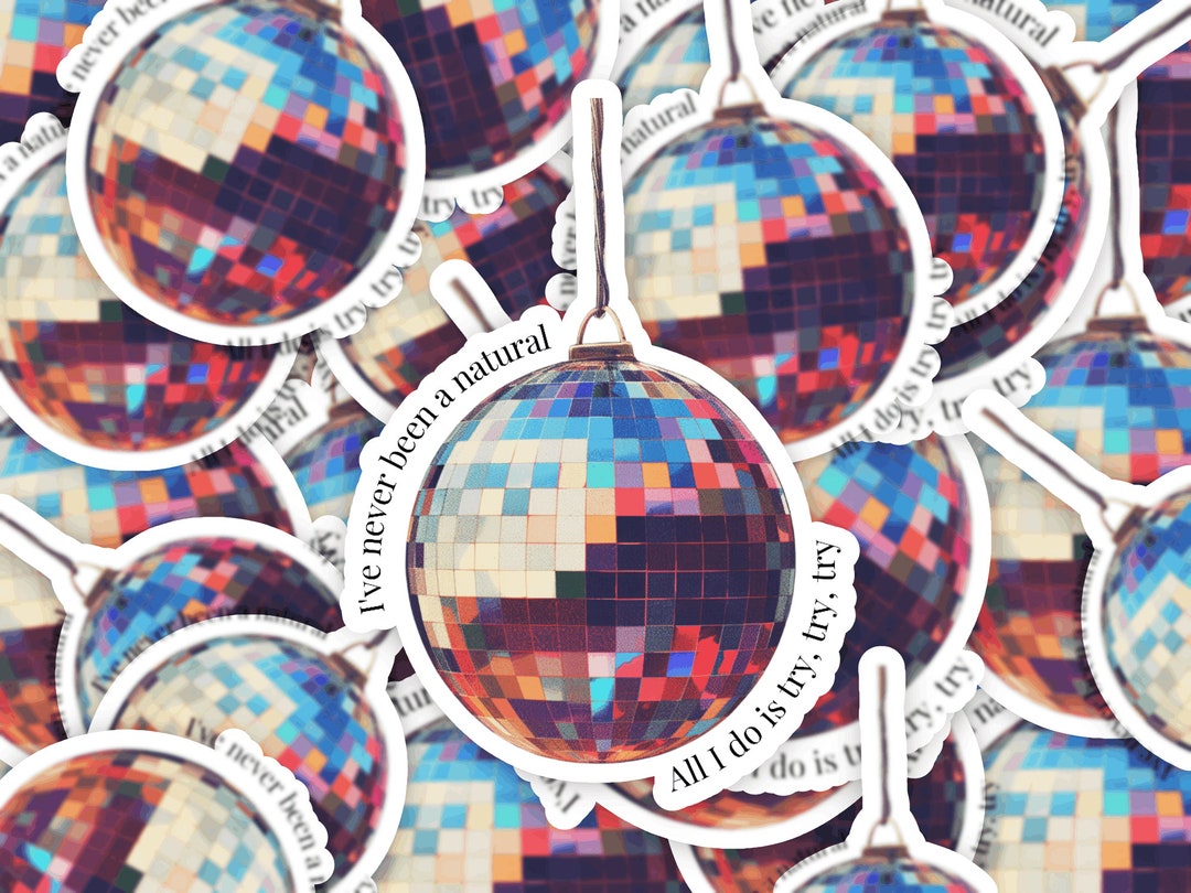 Swiftie Disco Ball Sticker With Taylor Swift Lyrics Eras Tour Merch ...