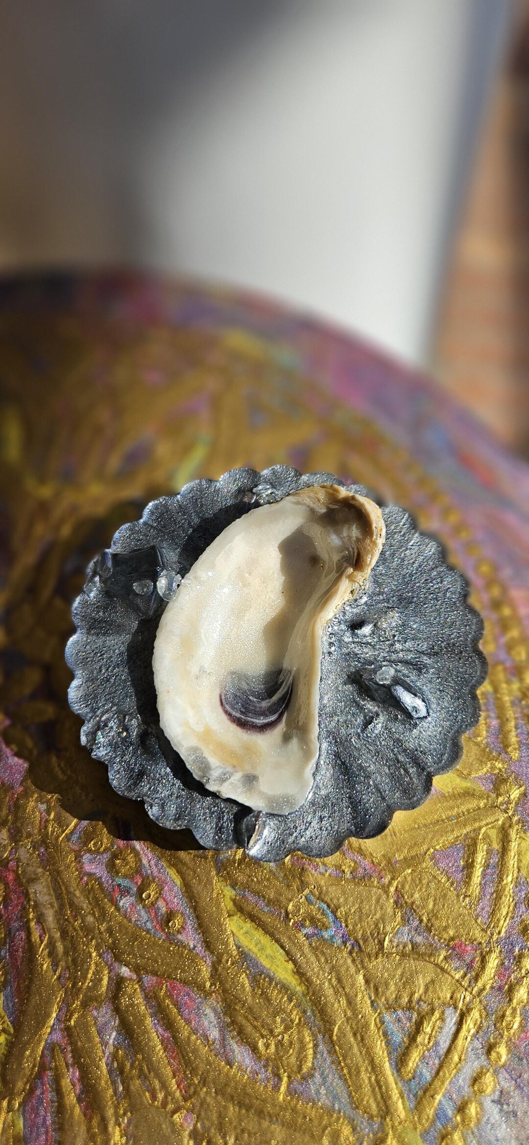 Unique Resin Oyster Shell Jewelry Holder - Etsy