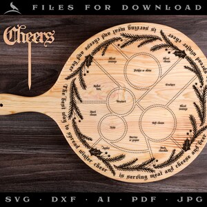 Art & Etch Files: "winter Cheer" Design for Round Board or Tray - Clean ...