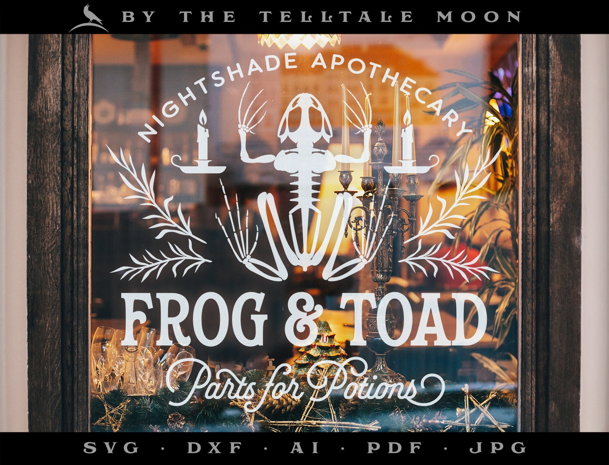 Apothecary Label SVG: Frog and Toad Potion Sign (digital File) - Etsy