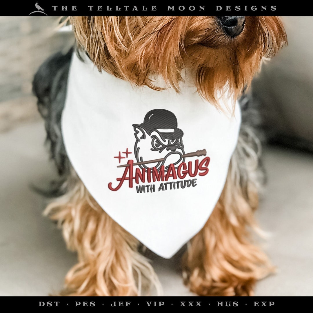 Embroidery: Wizard Dog Theme in Two Sizes (4 and 4.75 Inches) - Three ...