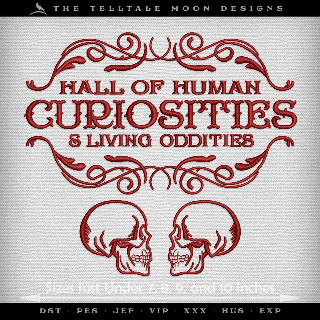 Embroidery: "hall of Human Curiosities" Vintage Design Set - Three ...