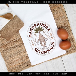Embroidery: Magical Mandrake Label - 3.5, 4, 4.5, 5, and 6 Inches ...