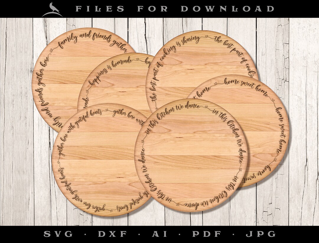 Cutting Board Laser Etch Files: Sweet Script Designs (digital Download ...