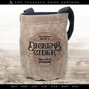Dickens Cider Embroidery Design: Joke Label, Five Sizes (digital File ...