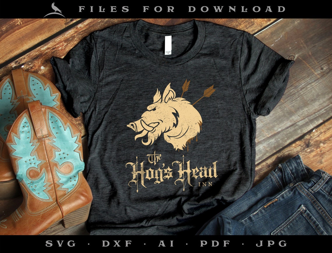 Wizard Pub Sign Art & Cut File Set: Hog's Head Inn (digital Download ...