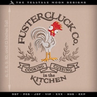 Welcome to the Fuster Cluck Door Hanger SVG, Rooster Laser Cut File ...