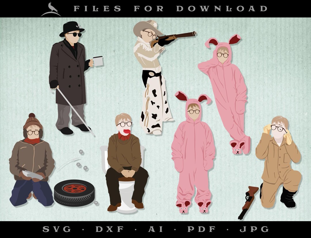 Ralphie Clipart: A Christmas Story SVG, PDF, JPG (digital Download) - Etsy