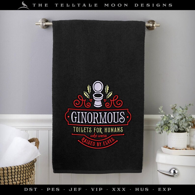 Buddy the Elf Bathroom Sign Embroidery Design (digital File) - Etsy