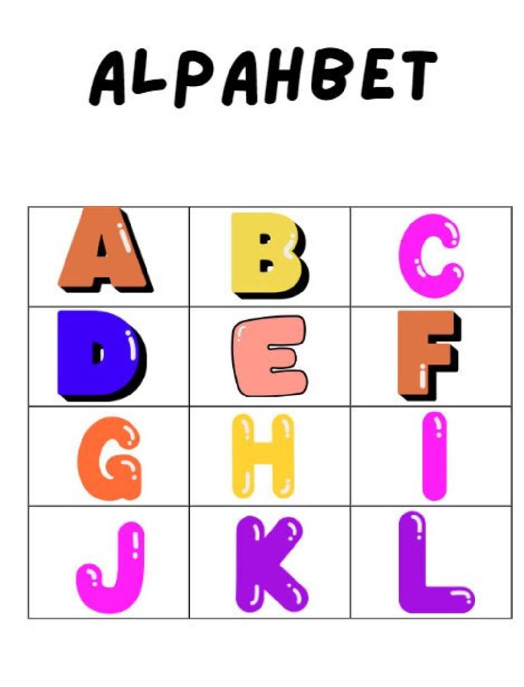 Alphabet Matching Game, Busy Binder Learning Educational Activity ...