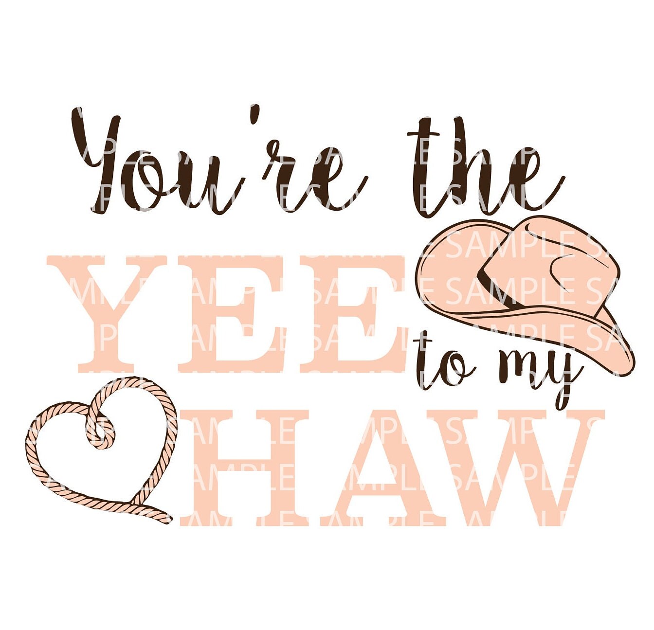 You're the Yee to My Haw, Country Valentine, SVG, PNG, Valentine Shirt ...