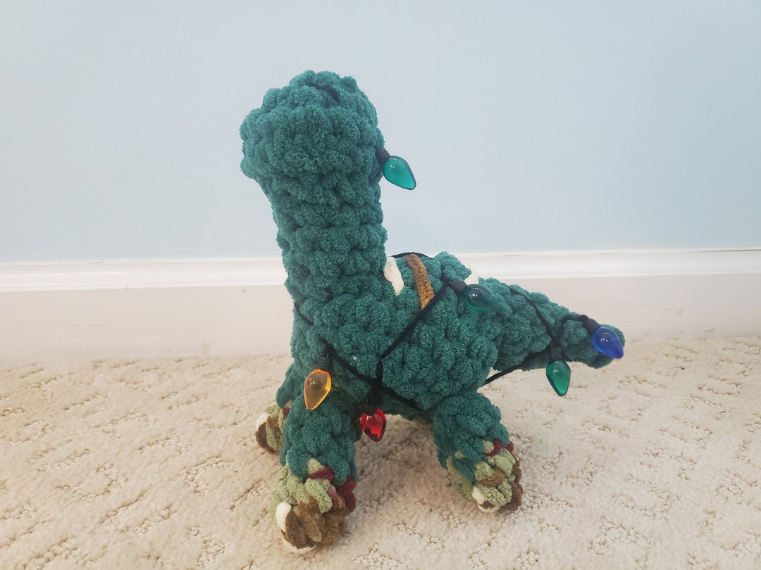 Christmas Lights Apatosaurus Plushie - Etsy