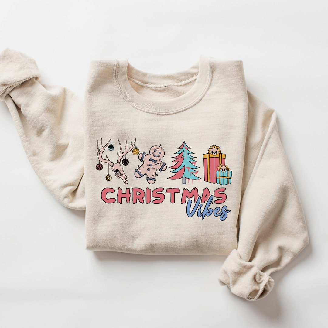 Christmas Vibes Sweatshirt and Hoodie, Xmas Sweatshirt, Xmas Vibes ...