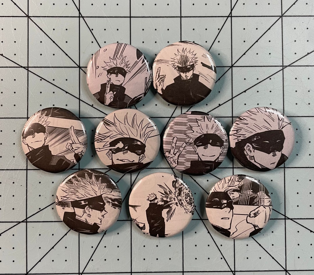 Jujutsu Kaisen Manga Anime Button Pin Gojo - Etsy