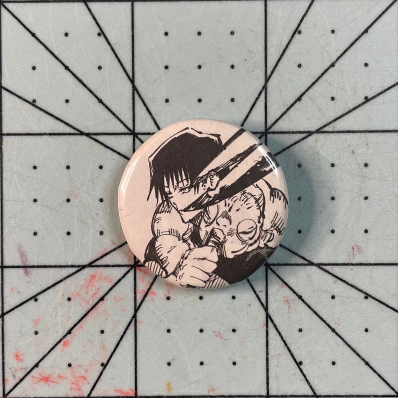 Jujutsu Kaisen Manga Anime Button Pin Toji - Etsy