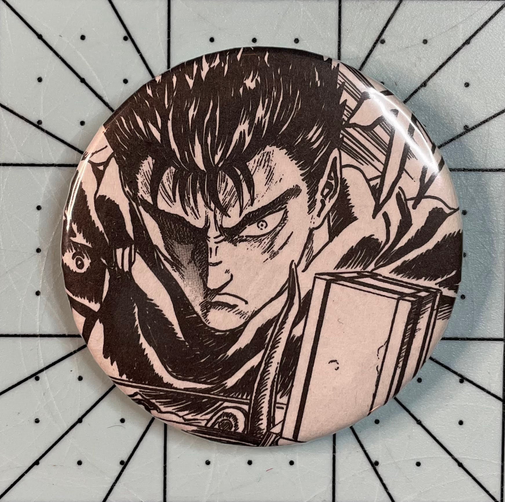 Large Berserk Manga Anime Button Pin - Etsy